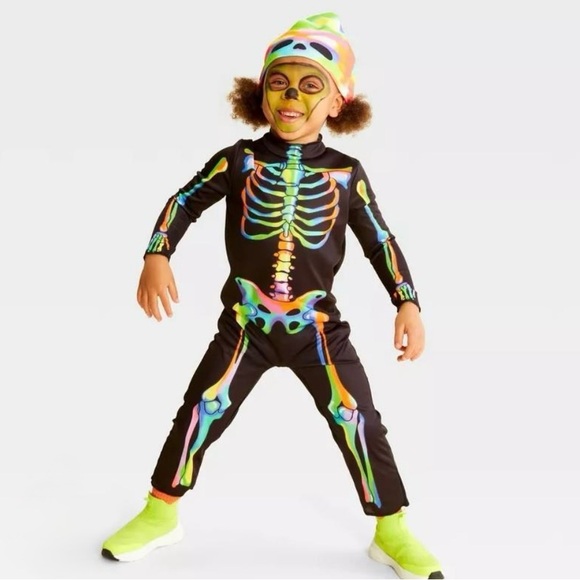 Hyde & EEK! | Costumes | 2t 3t Skeleton Kids Costume Glows Blacklight ...